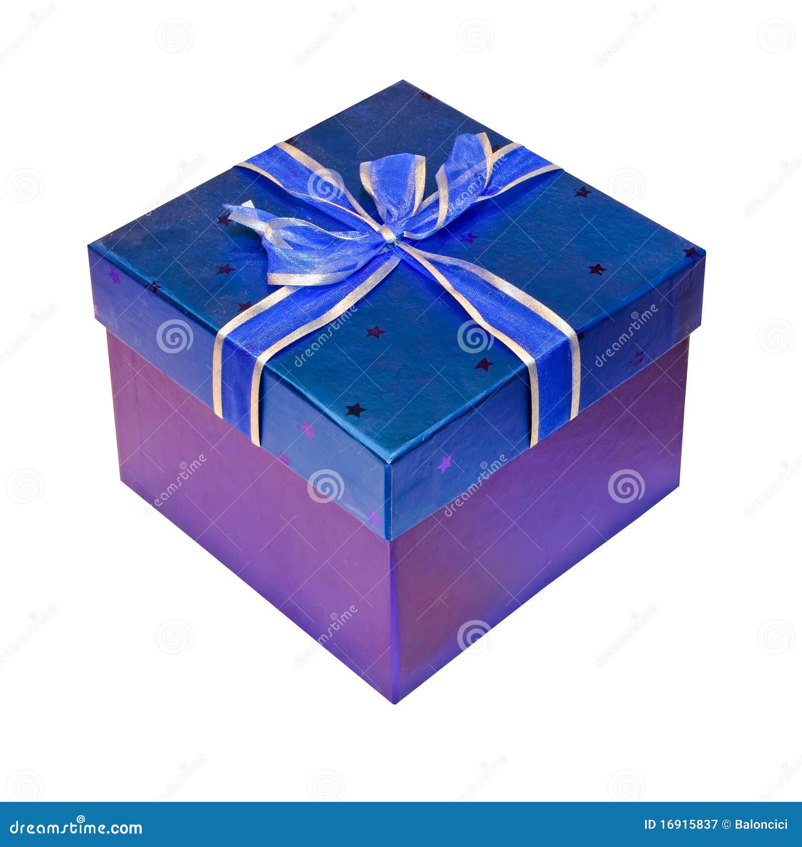 Blue gift stock image. Image of blue, purple, present - 16915837