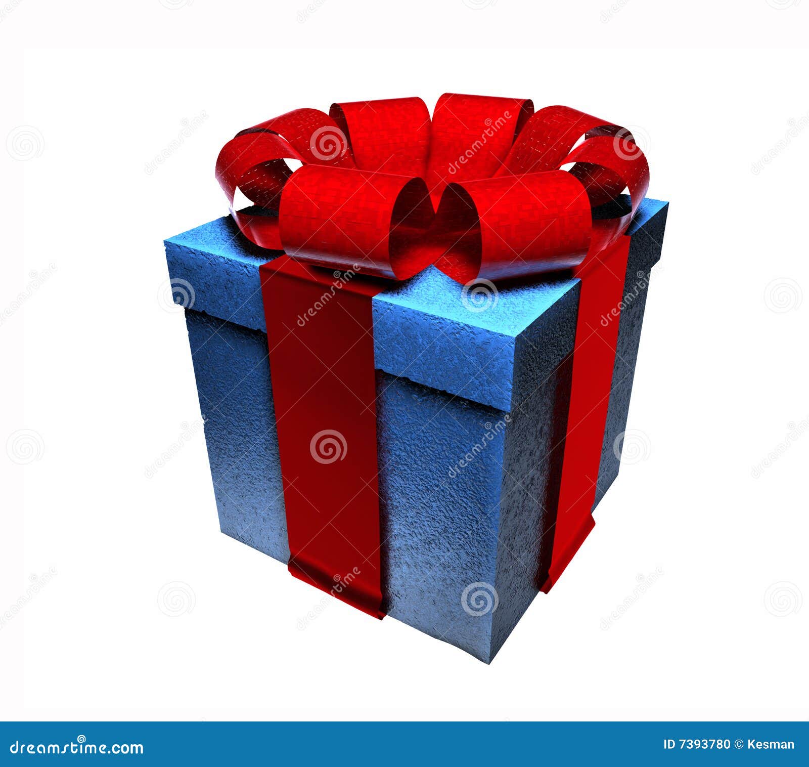 Blue Gift stock photo. Image of giftbox, ribbon, blue - 7393780