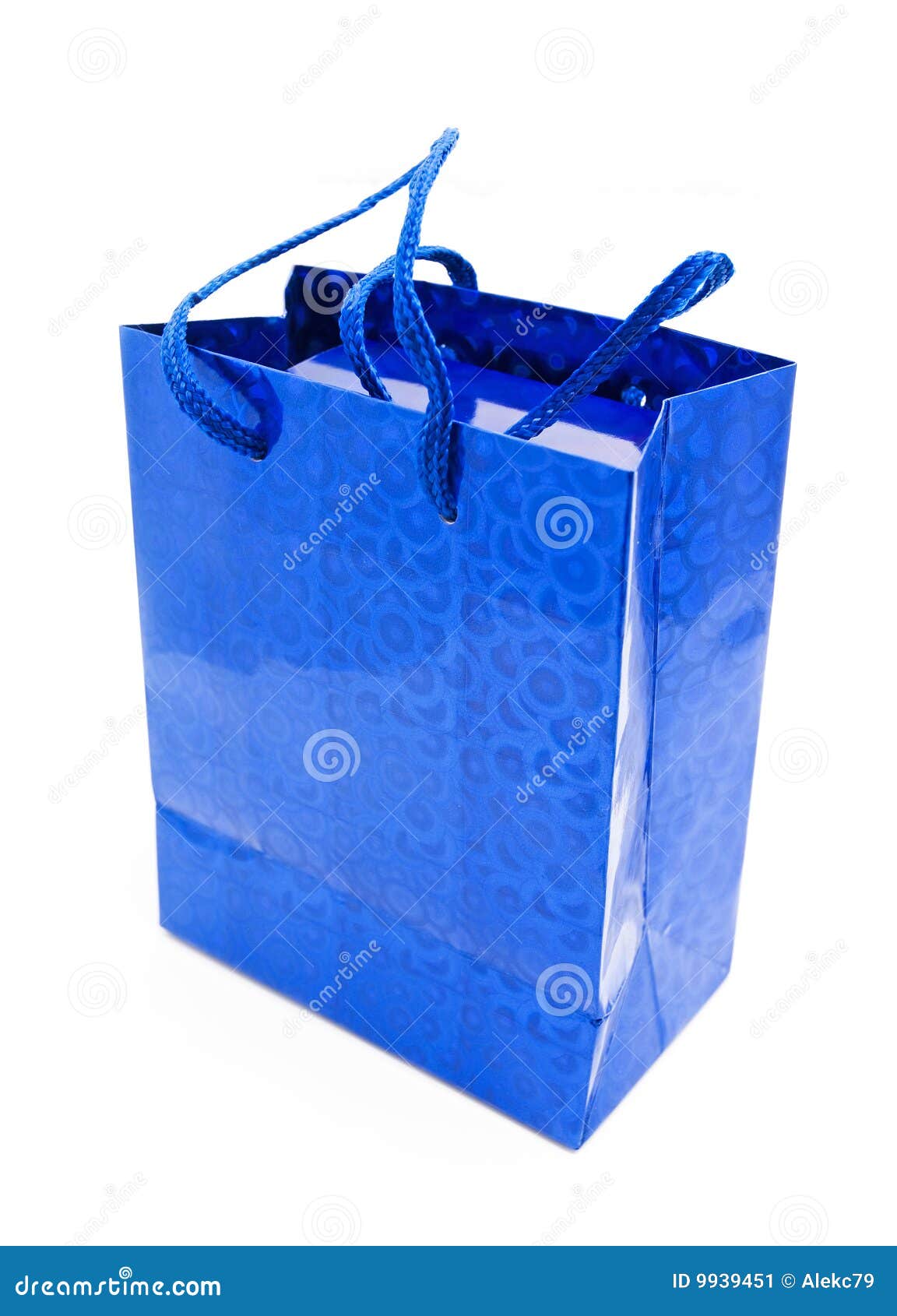 Blue gift stock image. Image of celebration, handle, isolated - 9939451