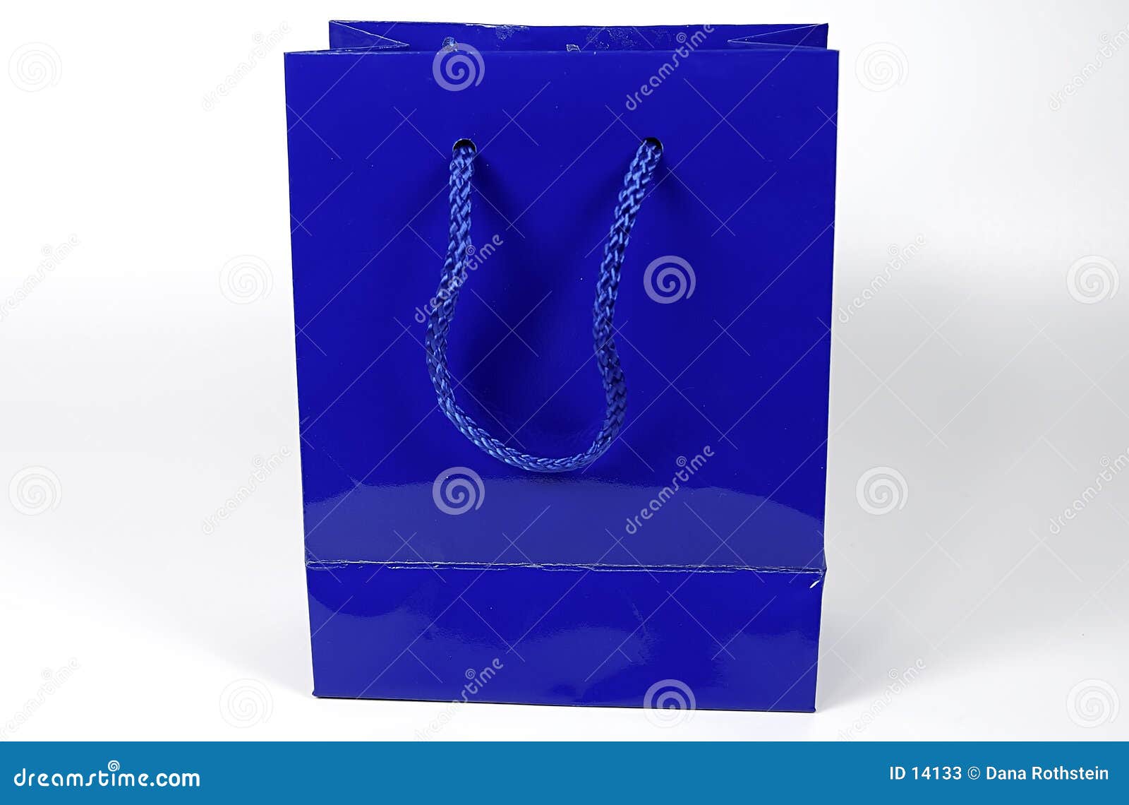 Blue Gift Bag stock image. Image of present, shop, store - 14133