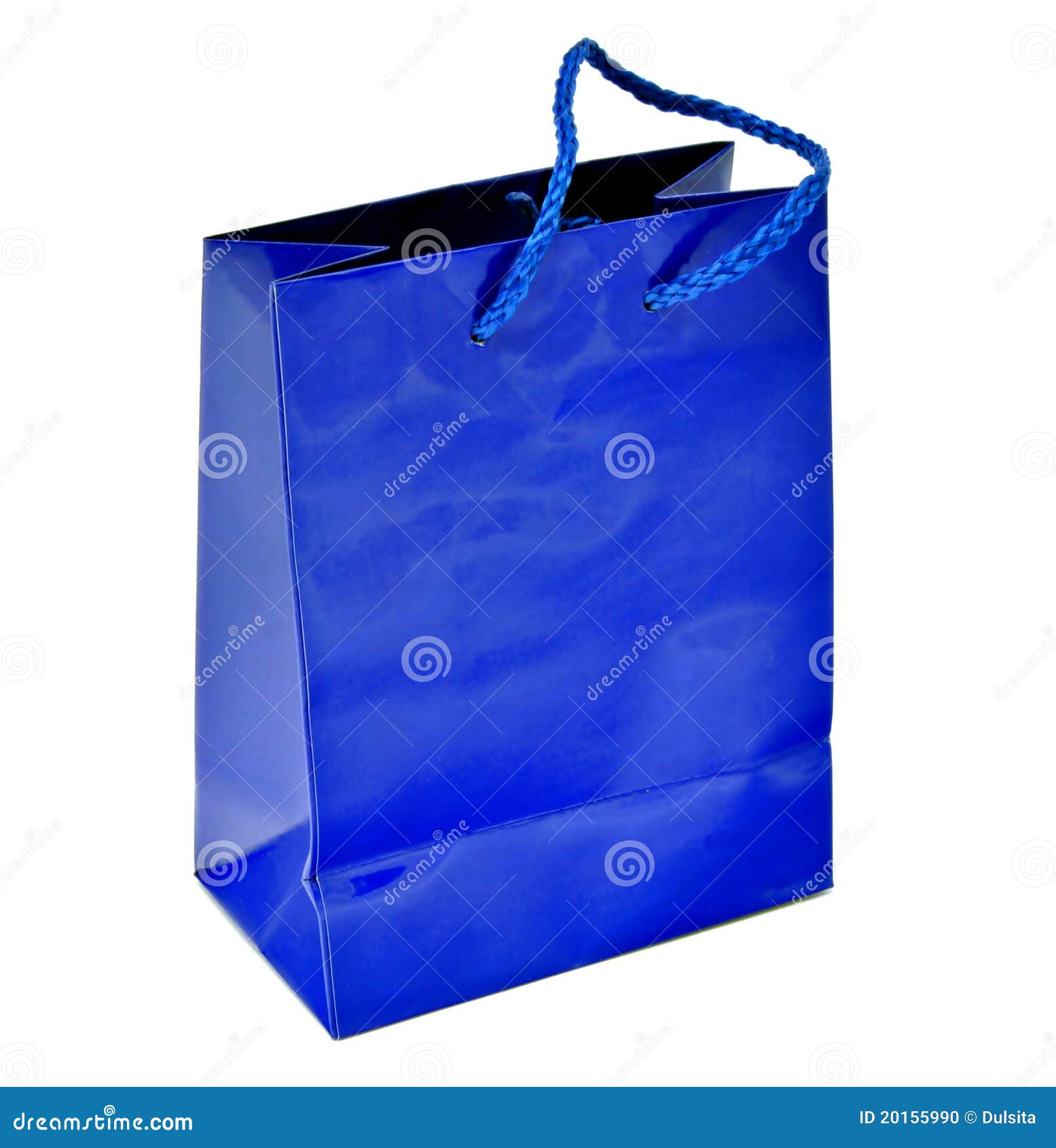 Blue Gift Bag stock photo. Image of valentine, wealth - 20155990