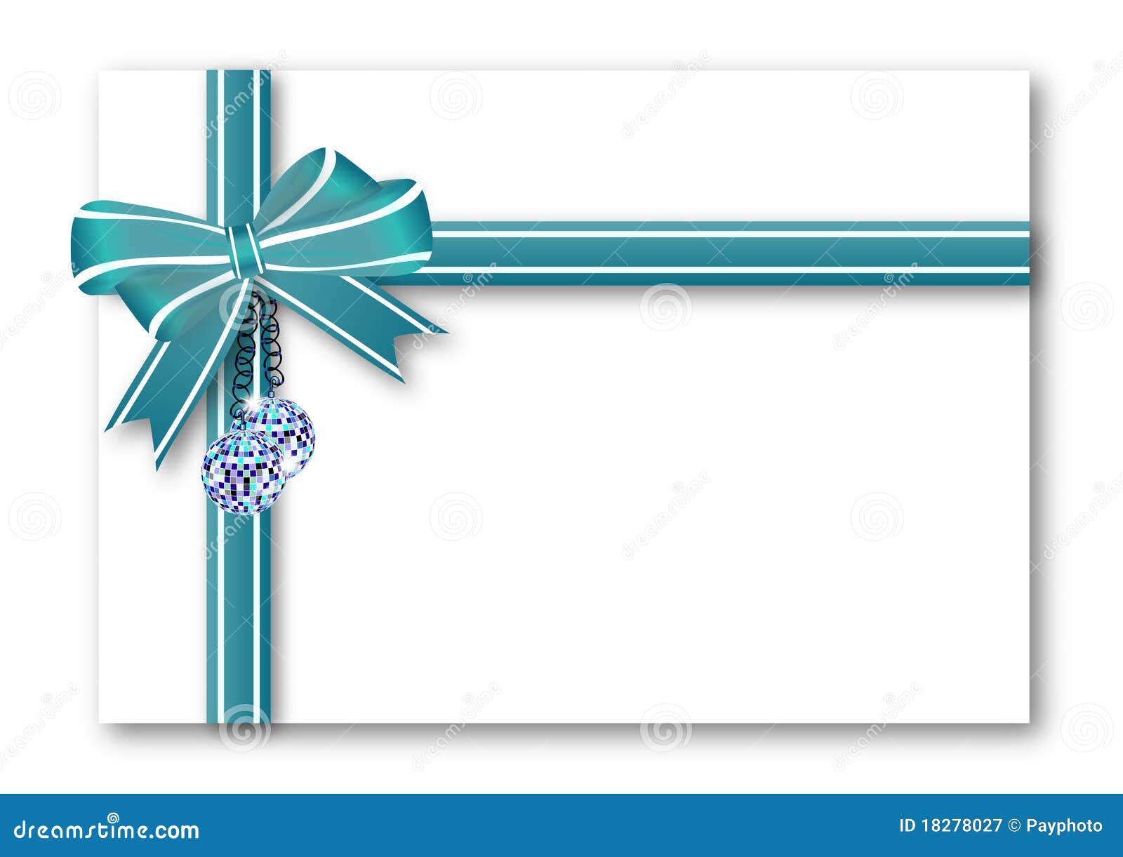Blue gift bow stock vector. Illustration of celebration - 18278027