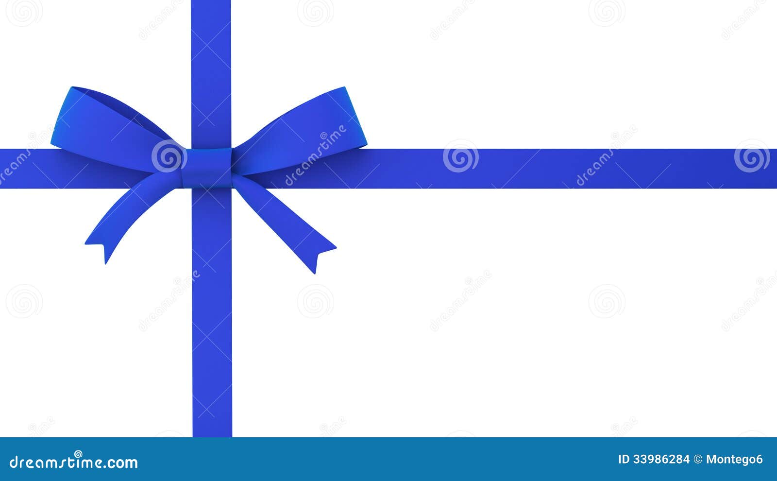 Blue Present Bow