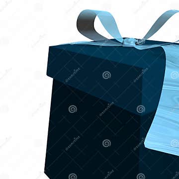 Blue Gift Box stock illustration. Illustration of package - 880153