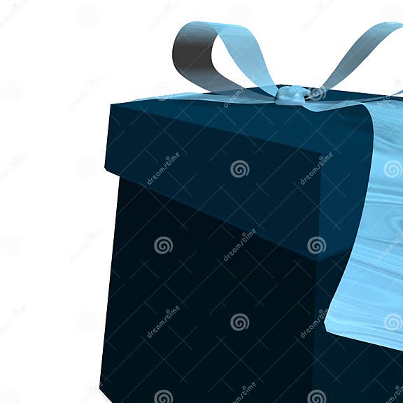 Blue Gift Box stock illustration. Illustration of package - 880153