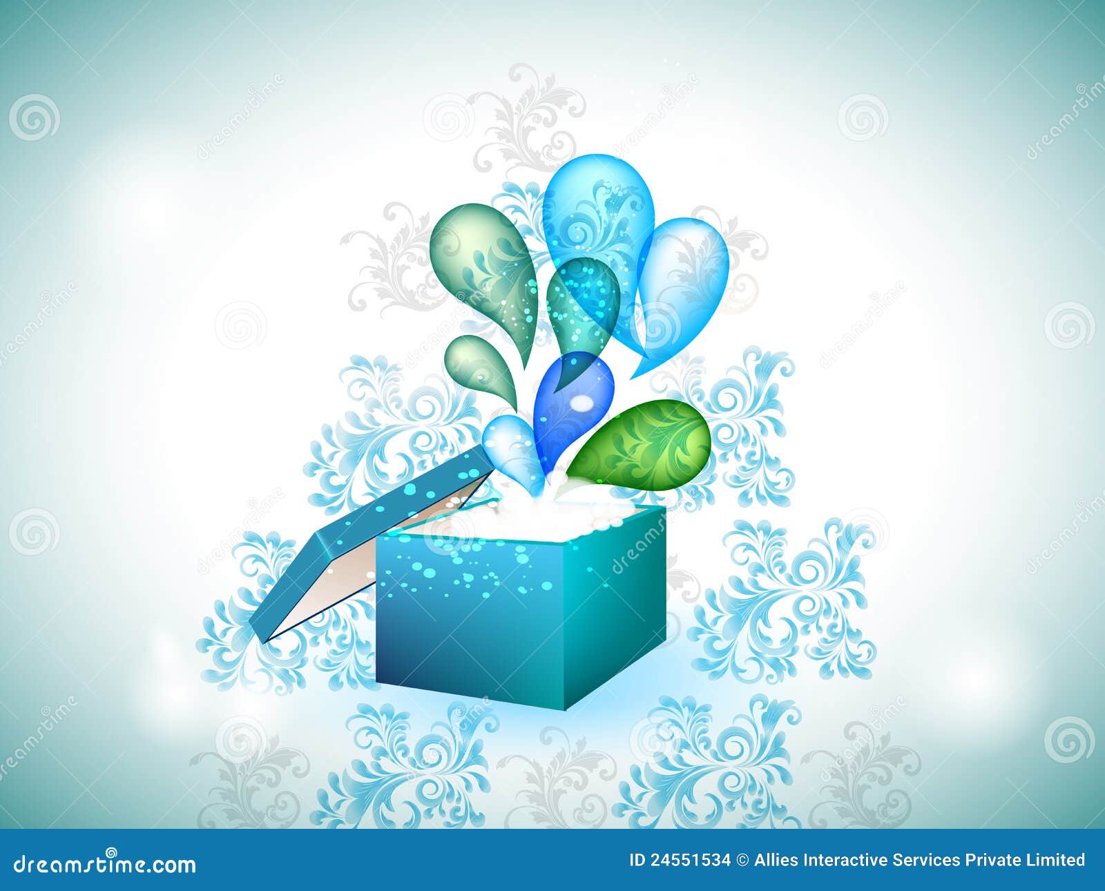 Gift Box Exploding Stock Illustrations – 166 Gift Box Exploding Stock ...