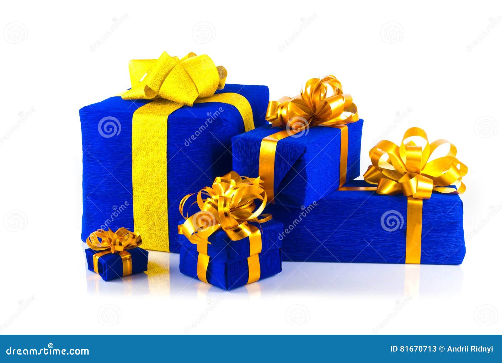 Blue gift box stock image. Image of package, cornflower - 81670713