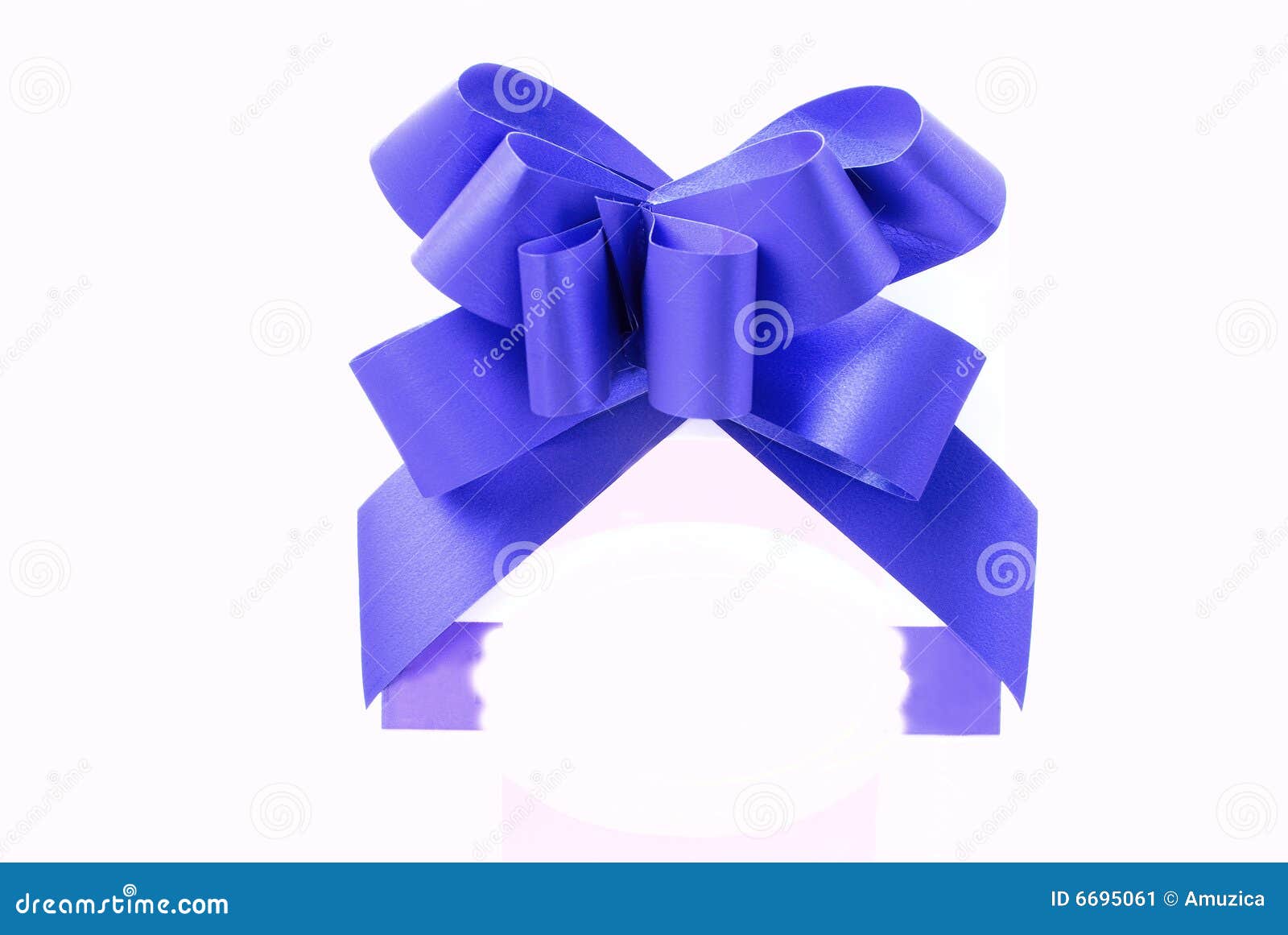 Blue gift ribbon stock image. Image of amusing, achievement - 6695061