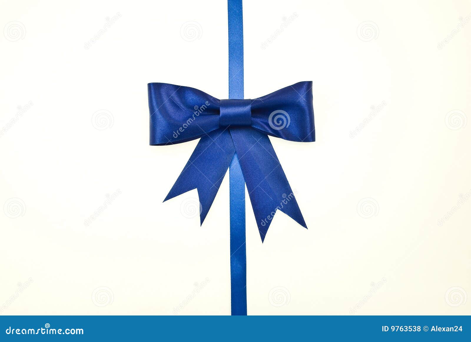 Blue gift, ribbon, bow stock photo. Image of isolated - 9763538