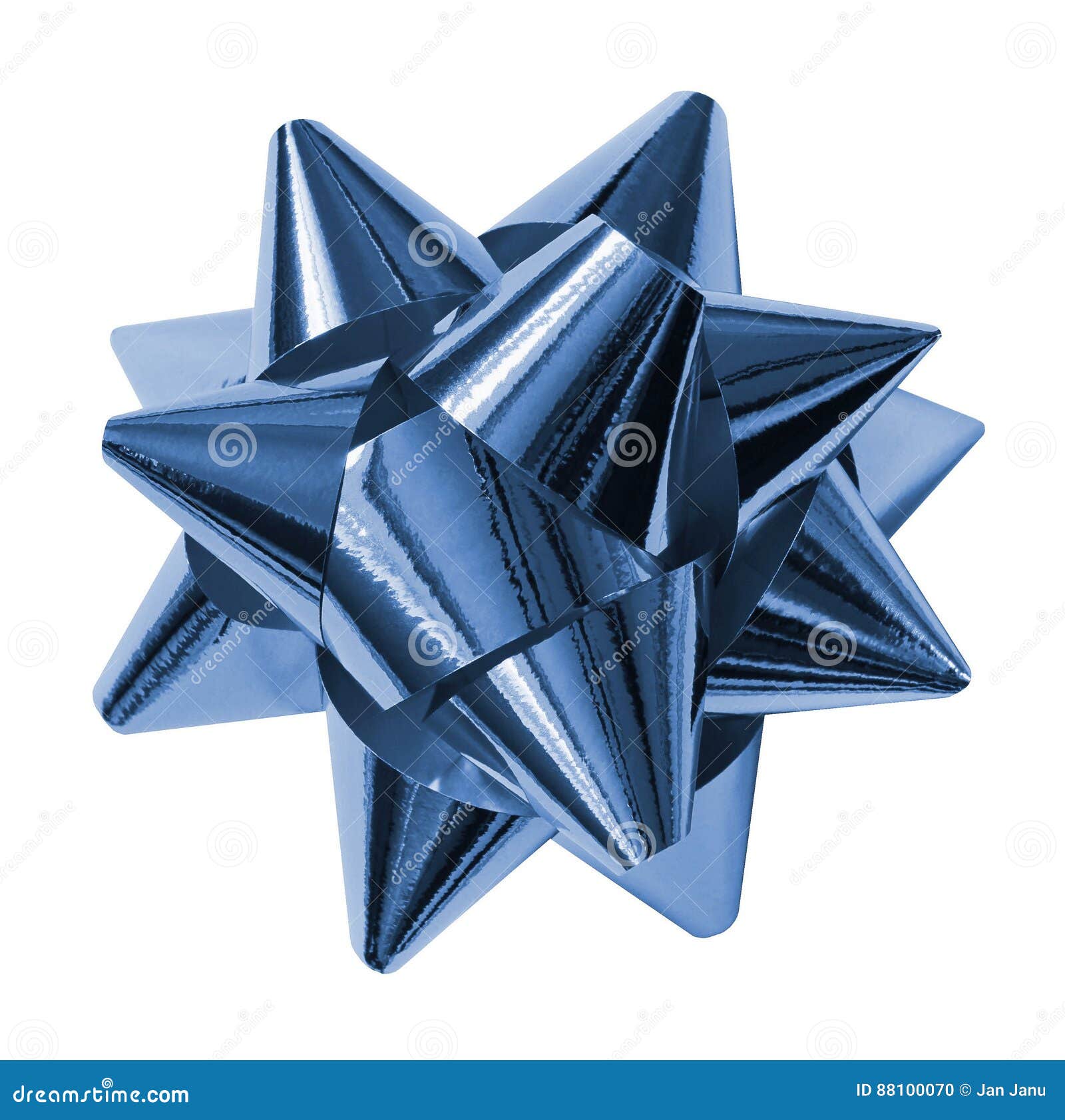Blue gift ribbon stock photo. Image of blue, present - 88100070