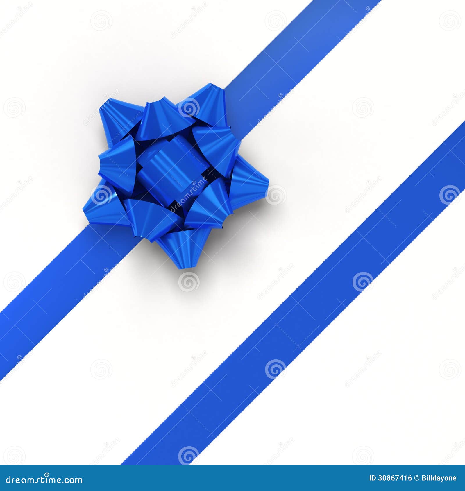 Blue Gift Ribbons in Diagonal Array Stock Illustration - Illustration ...