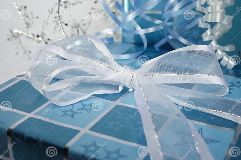 Blue gifts stock image. Image of retail, groom, shopping - 242387