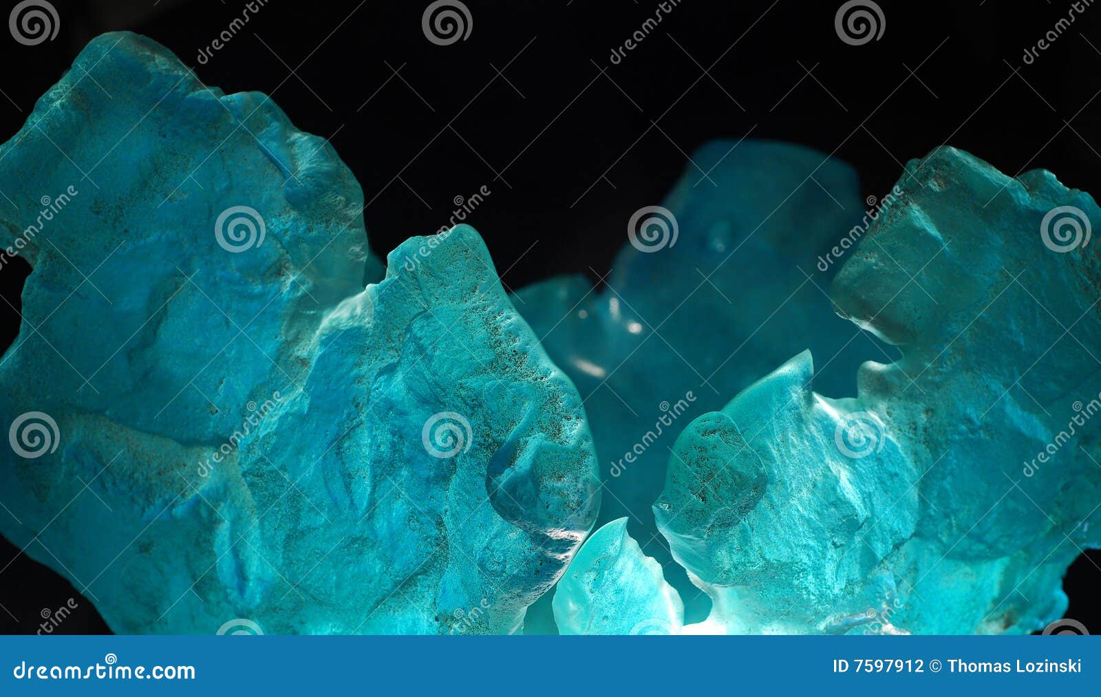 Blue Glass stock photo. Image of glass, frozen, bowl, black - 7597912