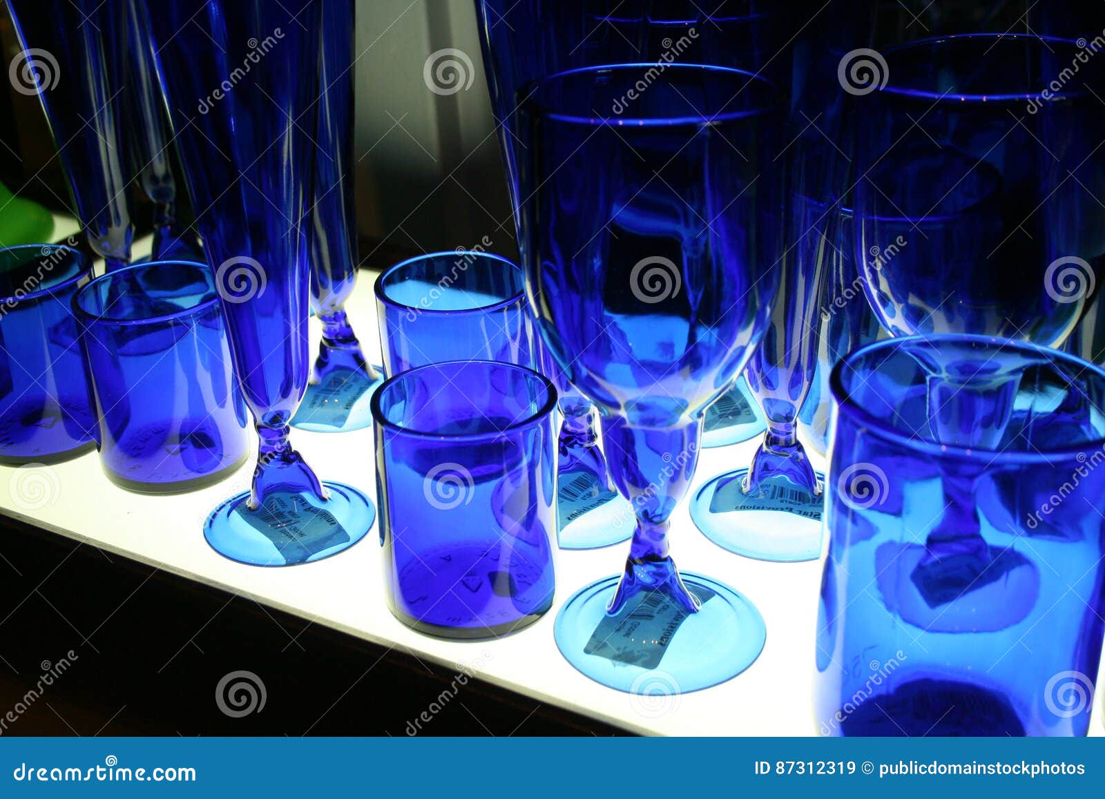 Blue Glass Picture. Image: 87312319