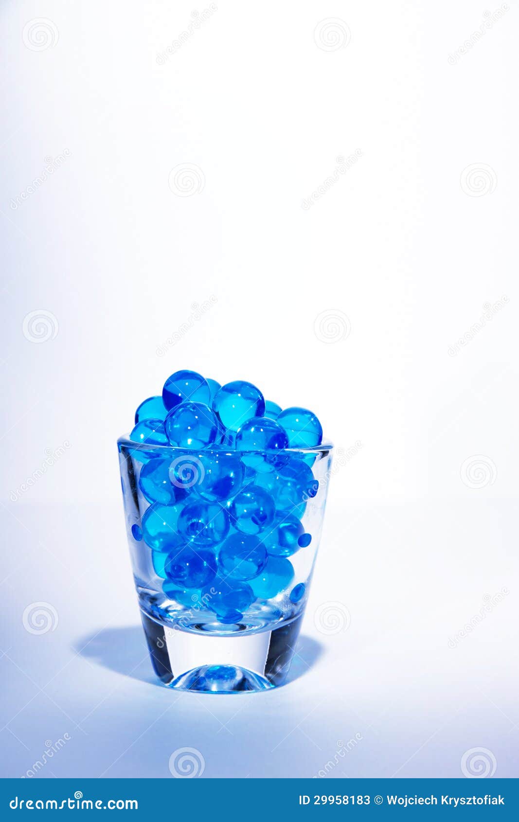 Blue glass stock image. Image of reflection, balls, water - 29958183
