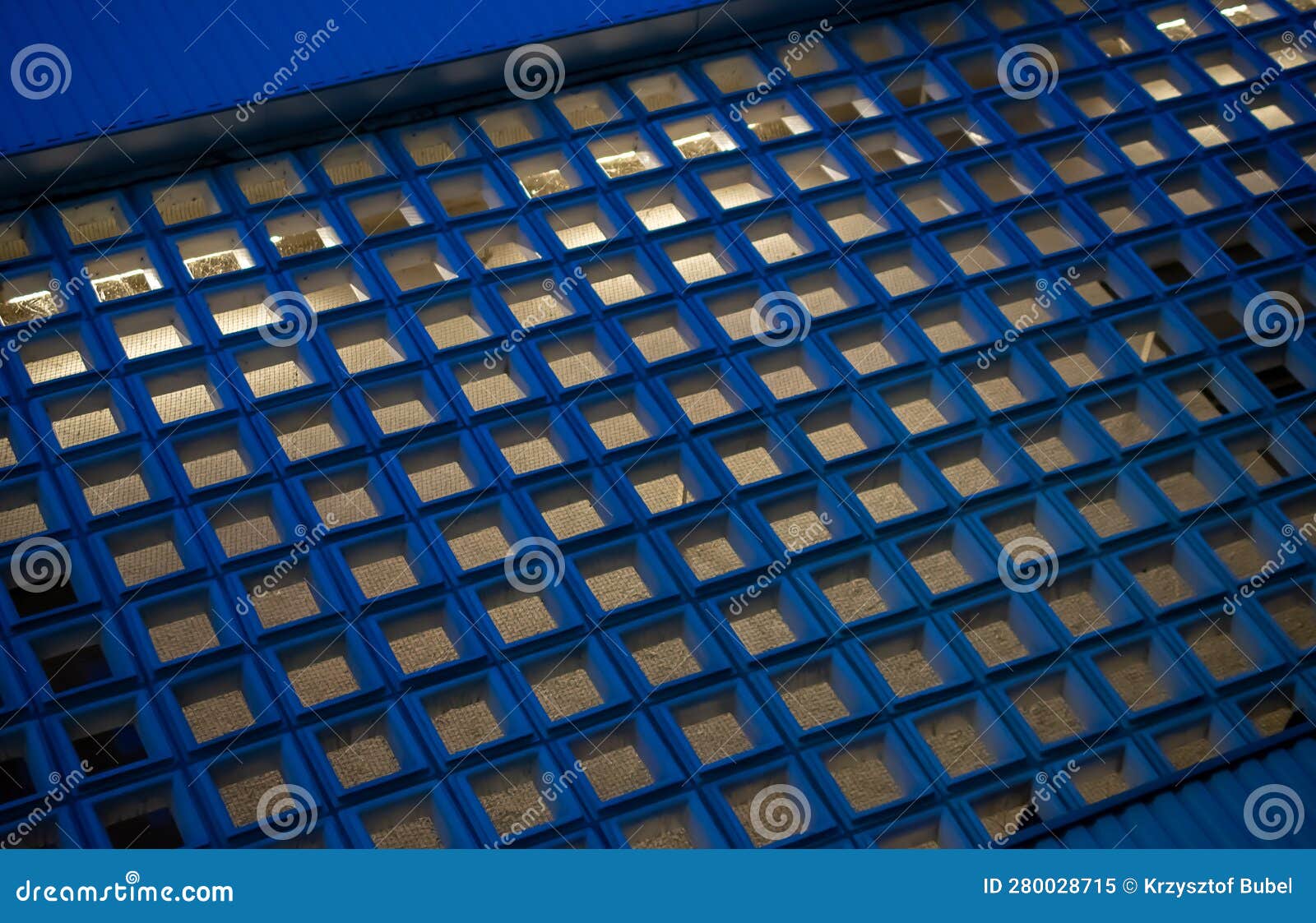 Blue Glass Blocks. Background or Texture Stock Image - Image of wall ...