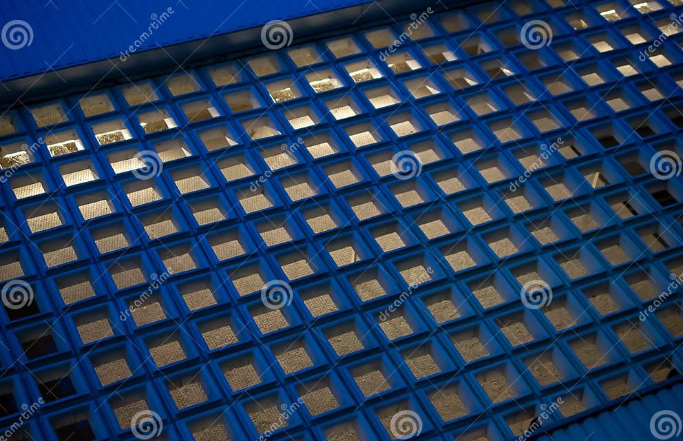 Blue Glass Blocks. Background or Texture Stock Image - Image of wall ...