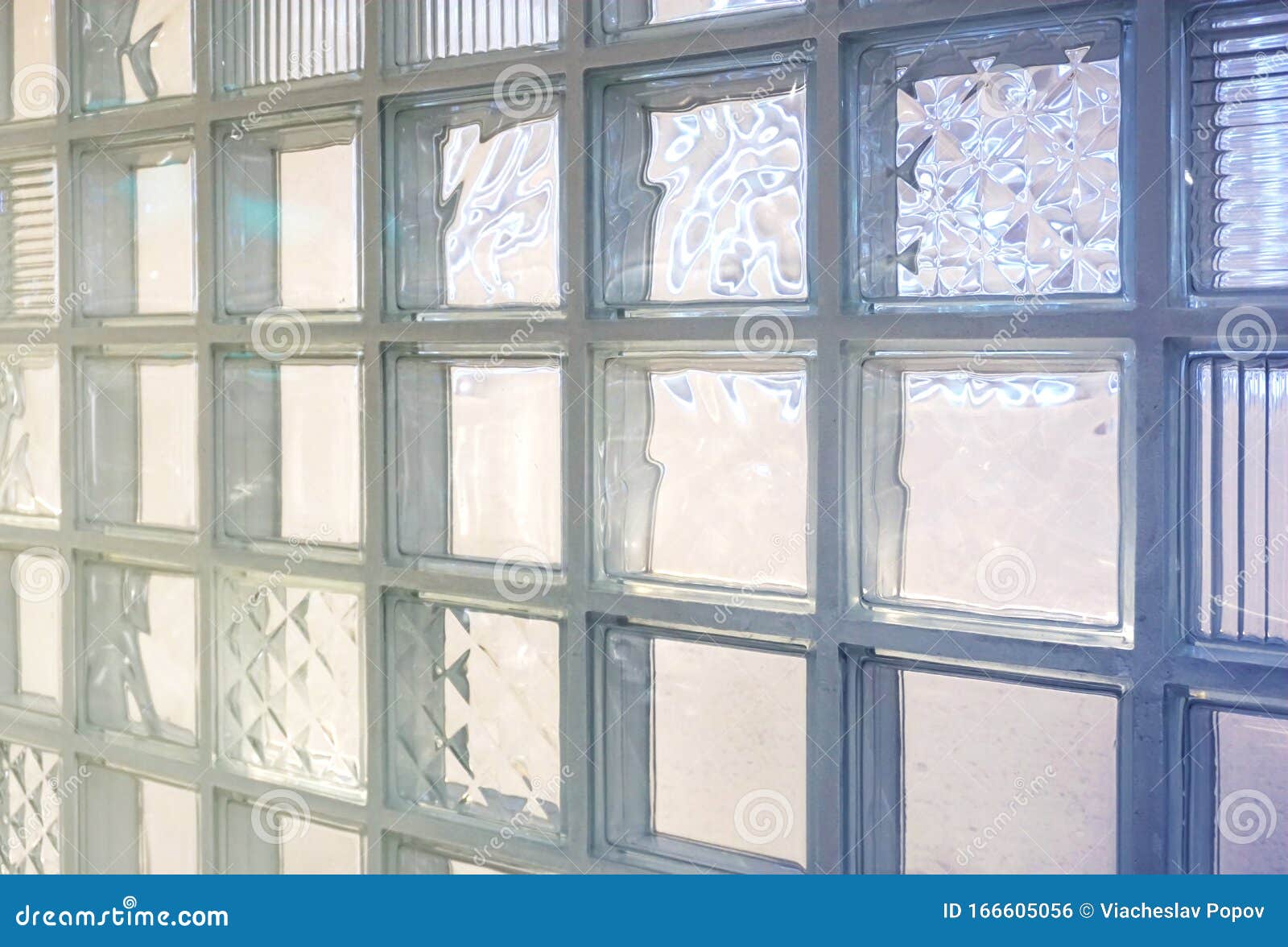Blue Glass Brick Panel Texture Stock Photo - Image of brick, panel ...
