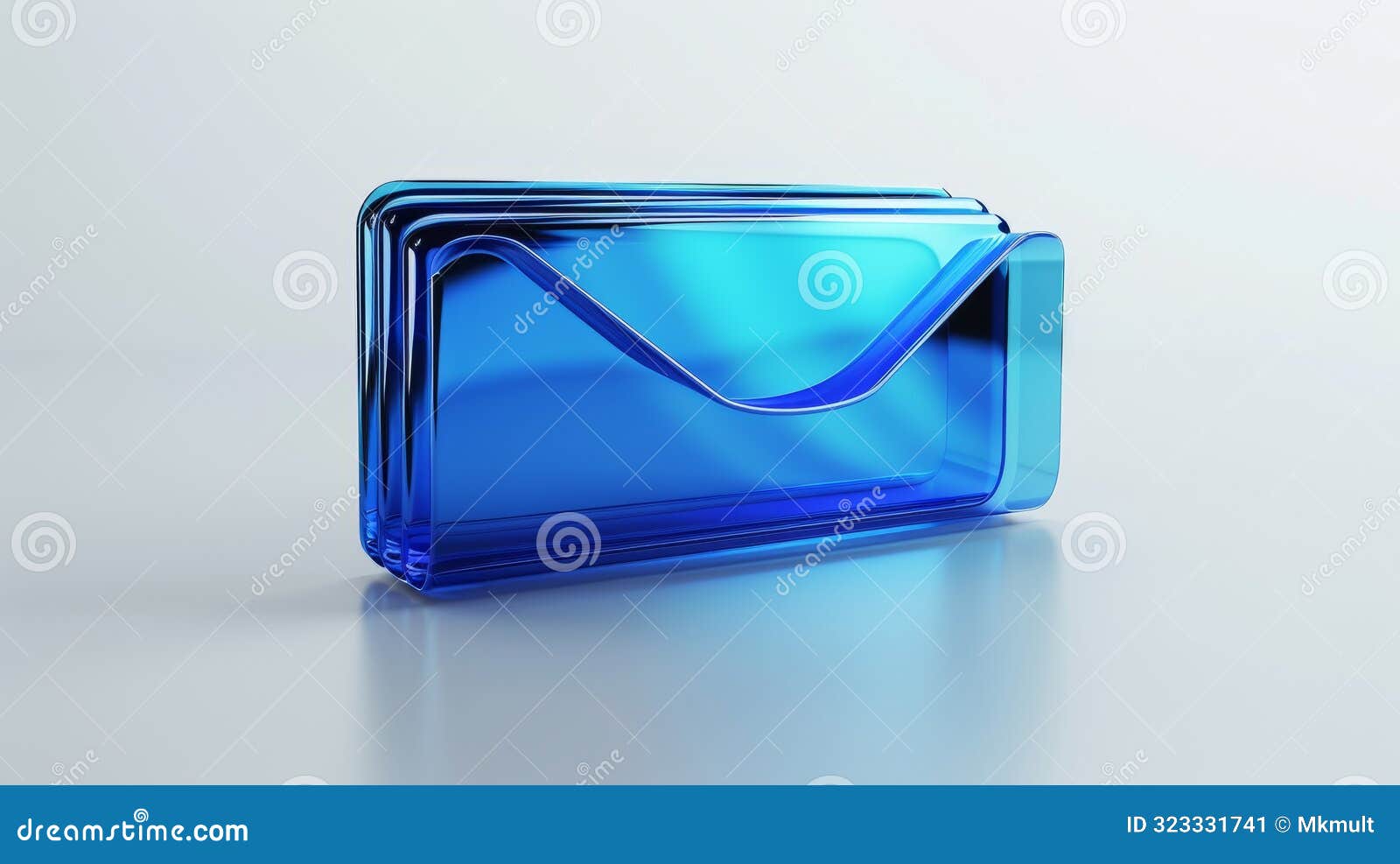 Blue glass folder icon stock illustration. Illustration of storage ...