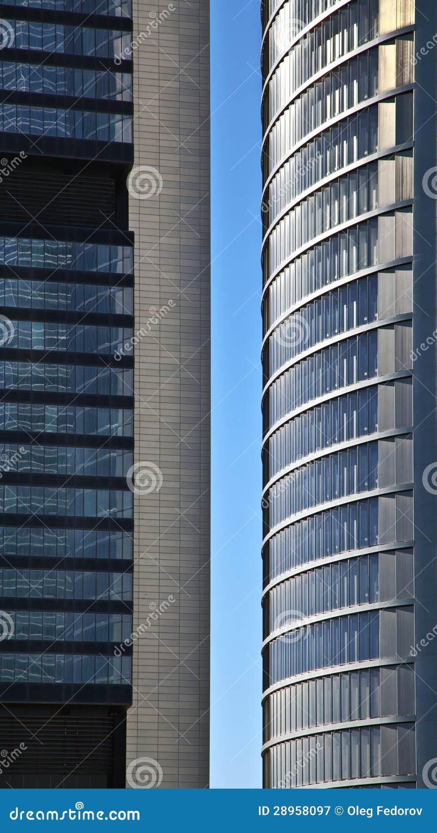 Blue Glass High Rise Building Skyscrapers Stock Image - Image of ...