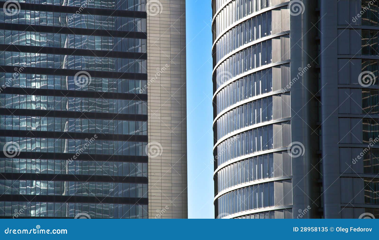 Blue Glass High Rise Building Skyscrapers Stock Image - Image of ...