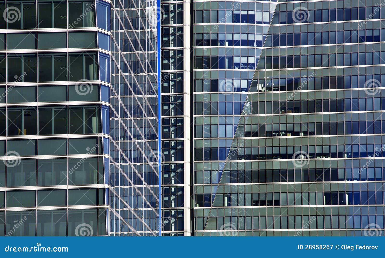 Blue Glass High Rise Building Skyscrapers Stock Image - Image of area ...