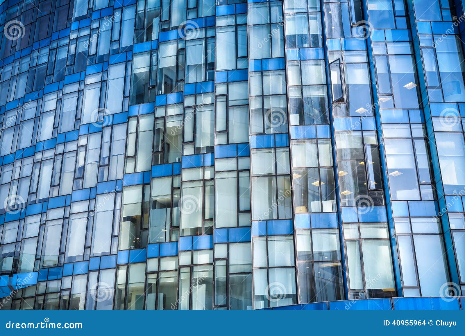 Blue Glass Modern Building Closeup Stock Photo - Image of blue, house ...