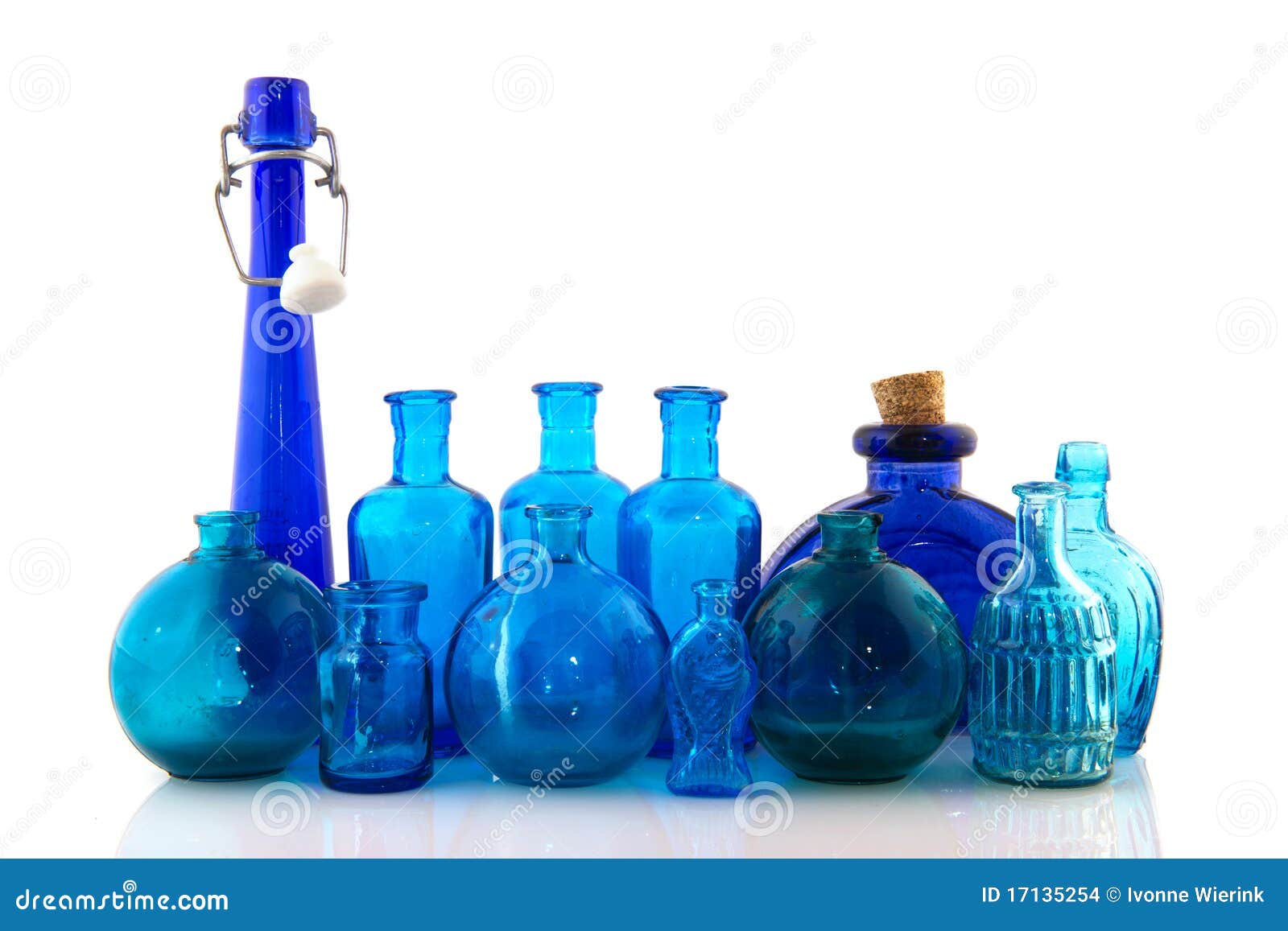 Blue Glass Objects Stock Images - Image: 17135254