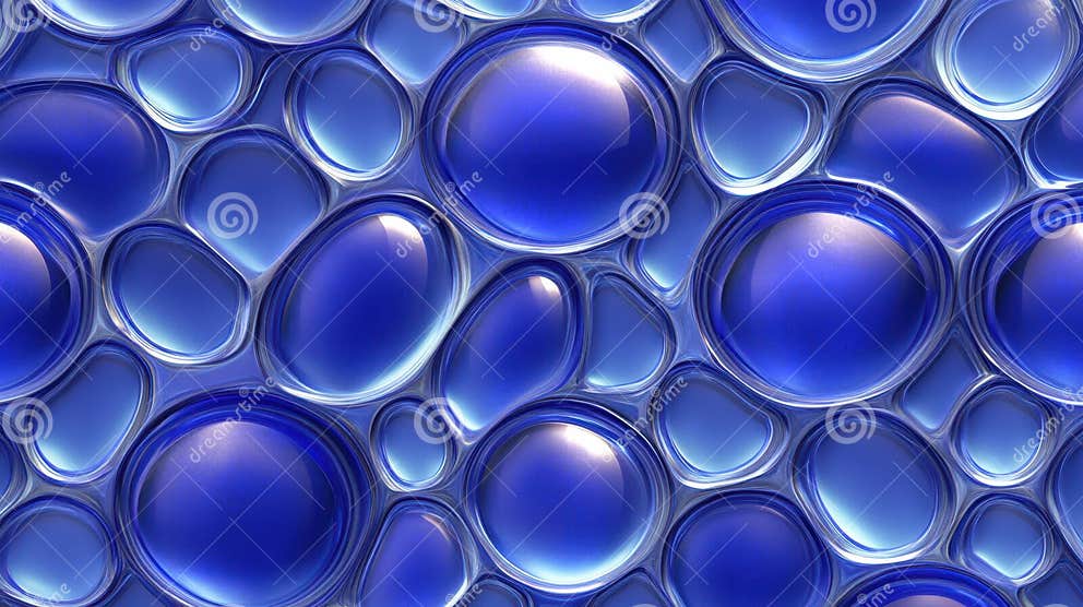 Blue Glass Pattern with Reflective Surfaces for Digital Projects Stock ...