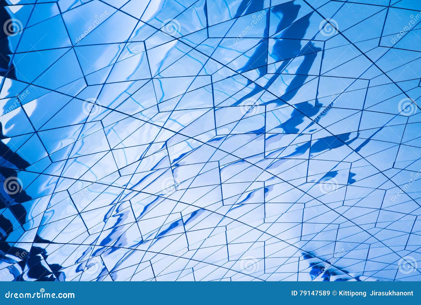 Blue glass reflection stock image. Image of symmetry - 79147589