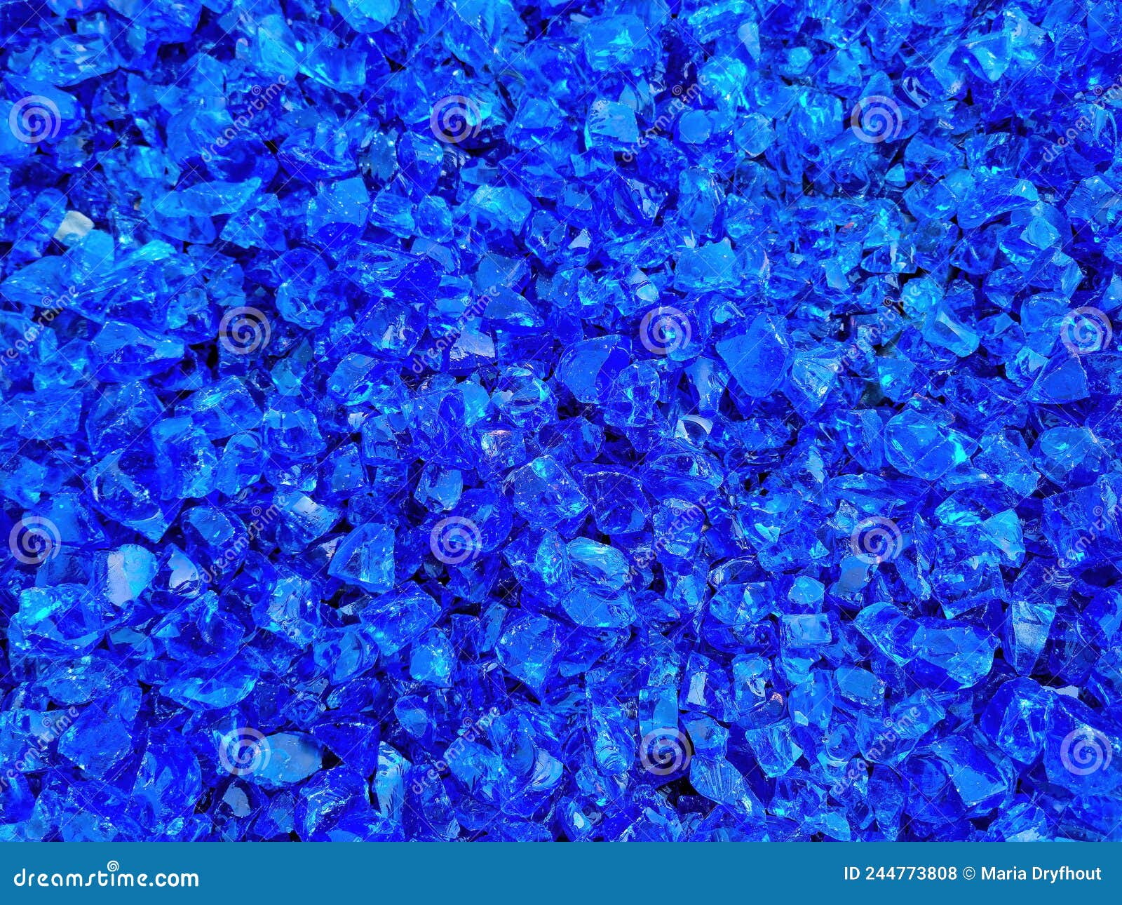 Blue Glass Rock Collection Background Stock Photo - Image of color ...