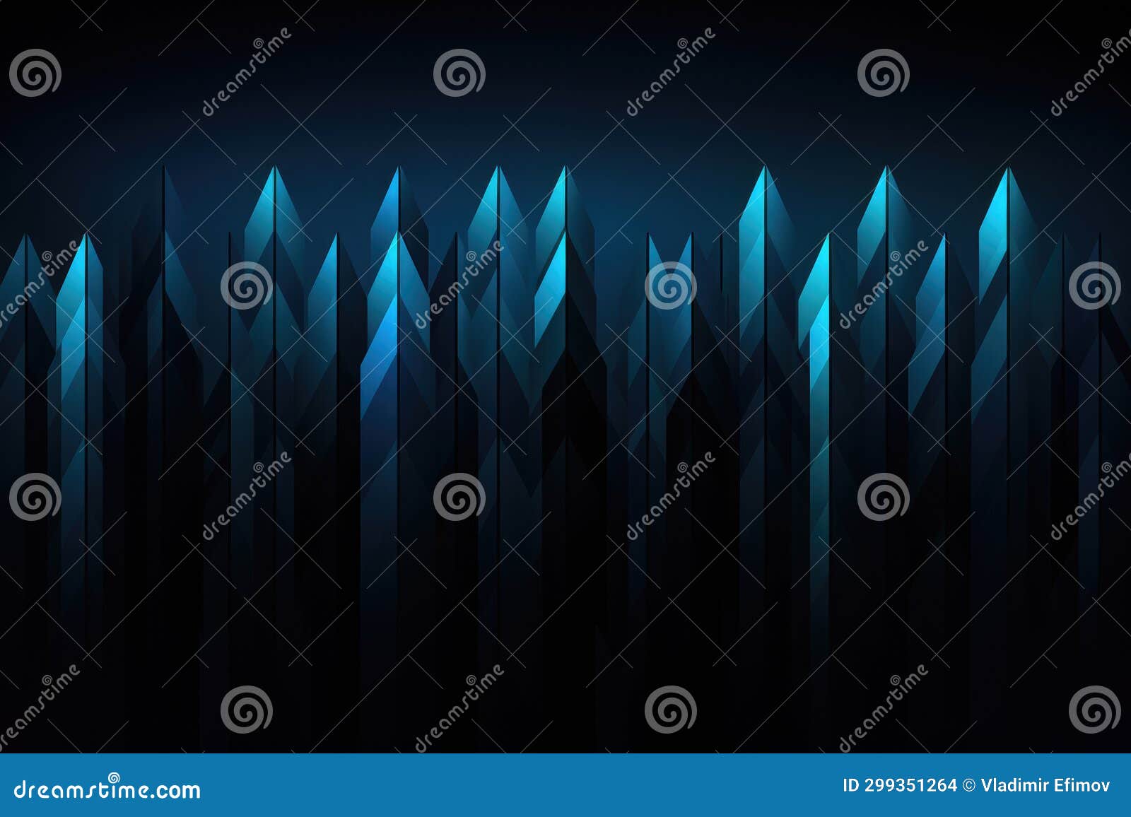 Blue Glass Shards on Dark Background Stock Photo - Image of geometric ...