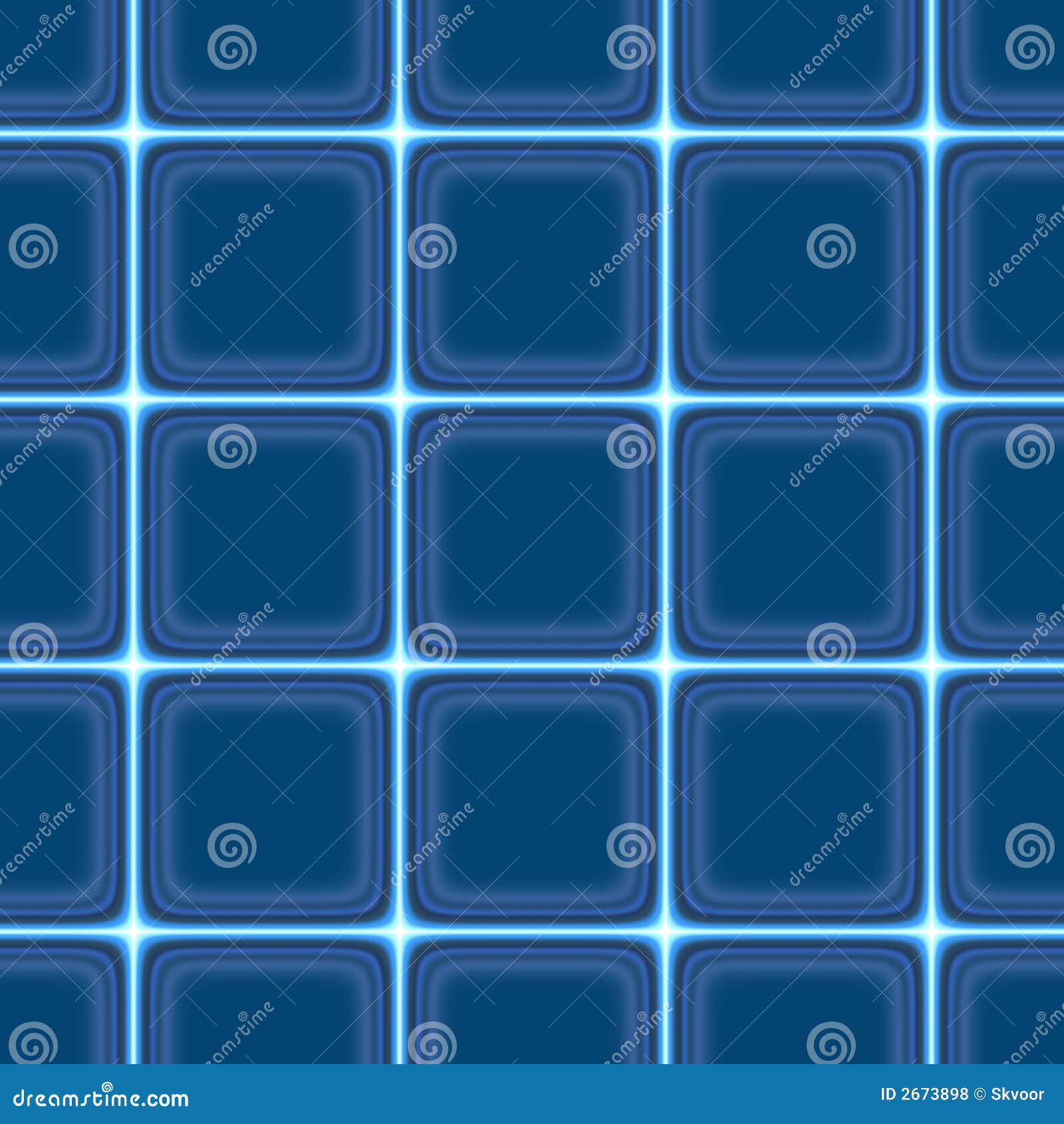 Blue Glass Tiles Background Stock Illustration - Illustration of tile ...