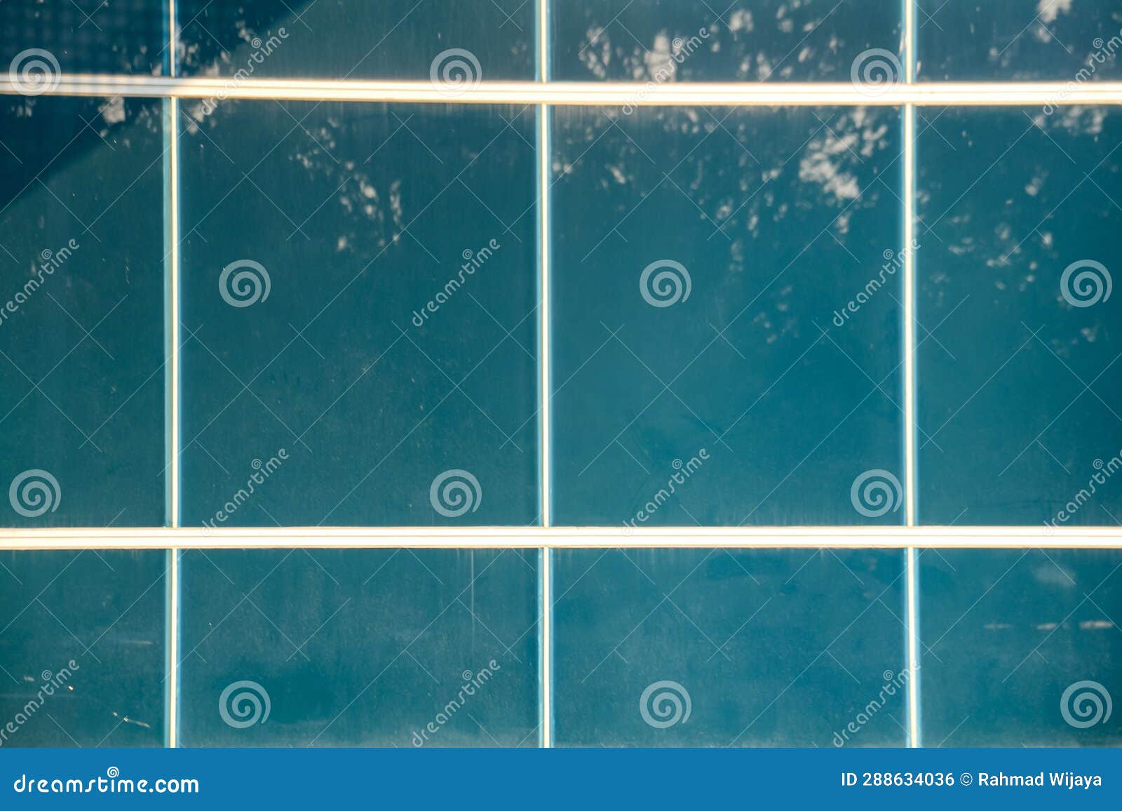 Blue Glass Wall Background with Sun Rays Shadow. Stock Photo - Image of ...