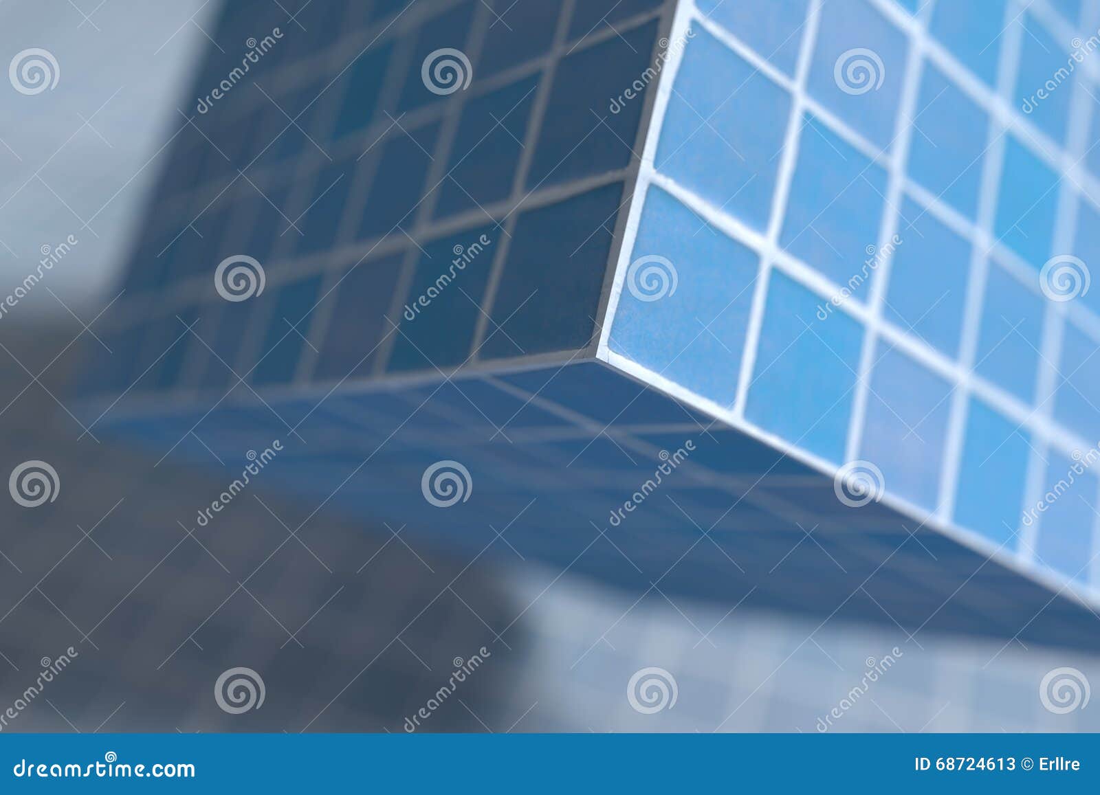Blue glazed cube stock illustration. Illustration of cube - 68724613