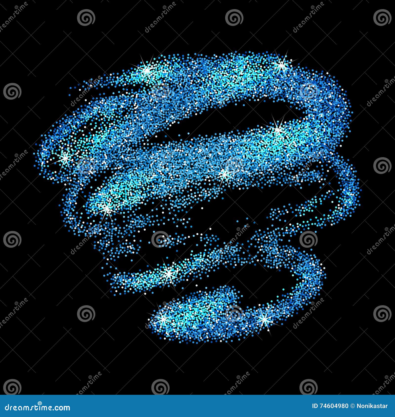 Blue glitter background stock vector. Illustration of greeting - 74604980