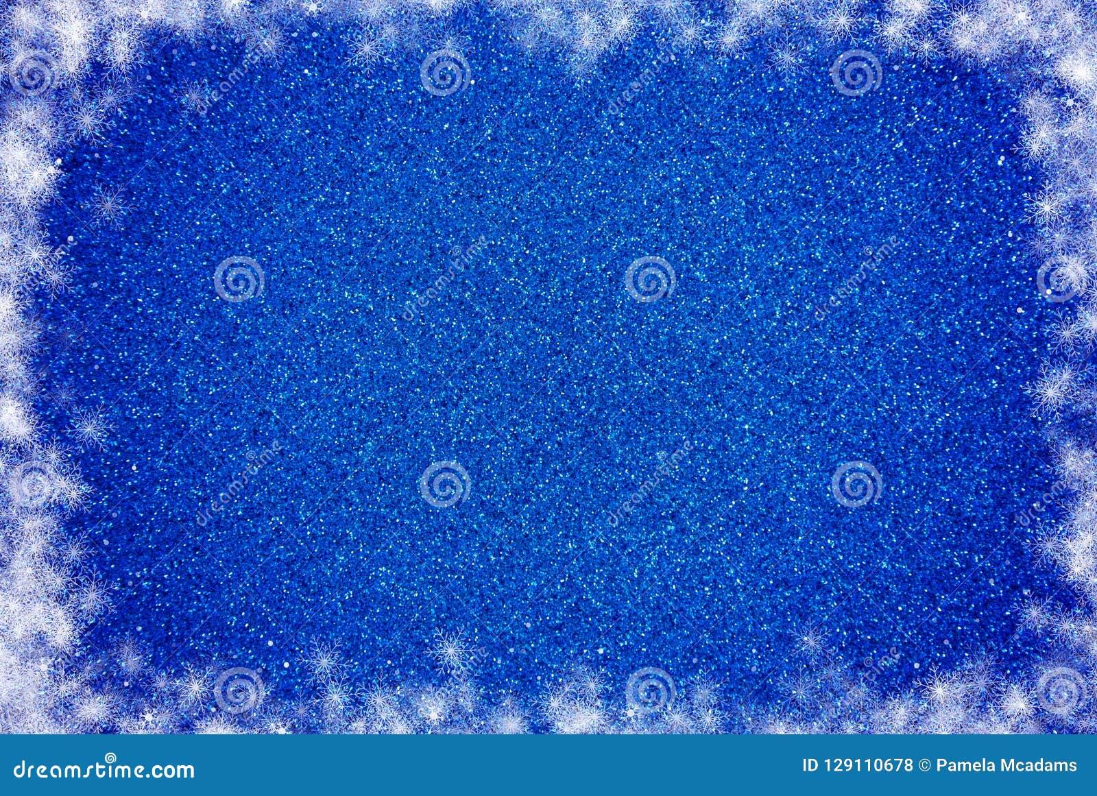 Blue Glitter Background with a White Border Stock Photo - Image of area ...