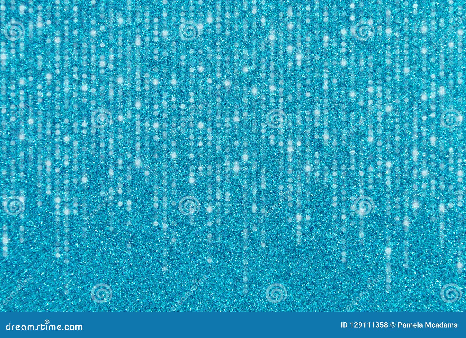 Blue Glitter Border with Cascading Lights Stock Photo - Image of ...