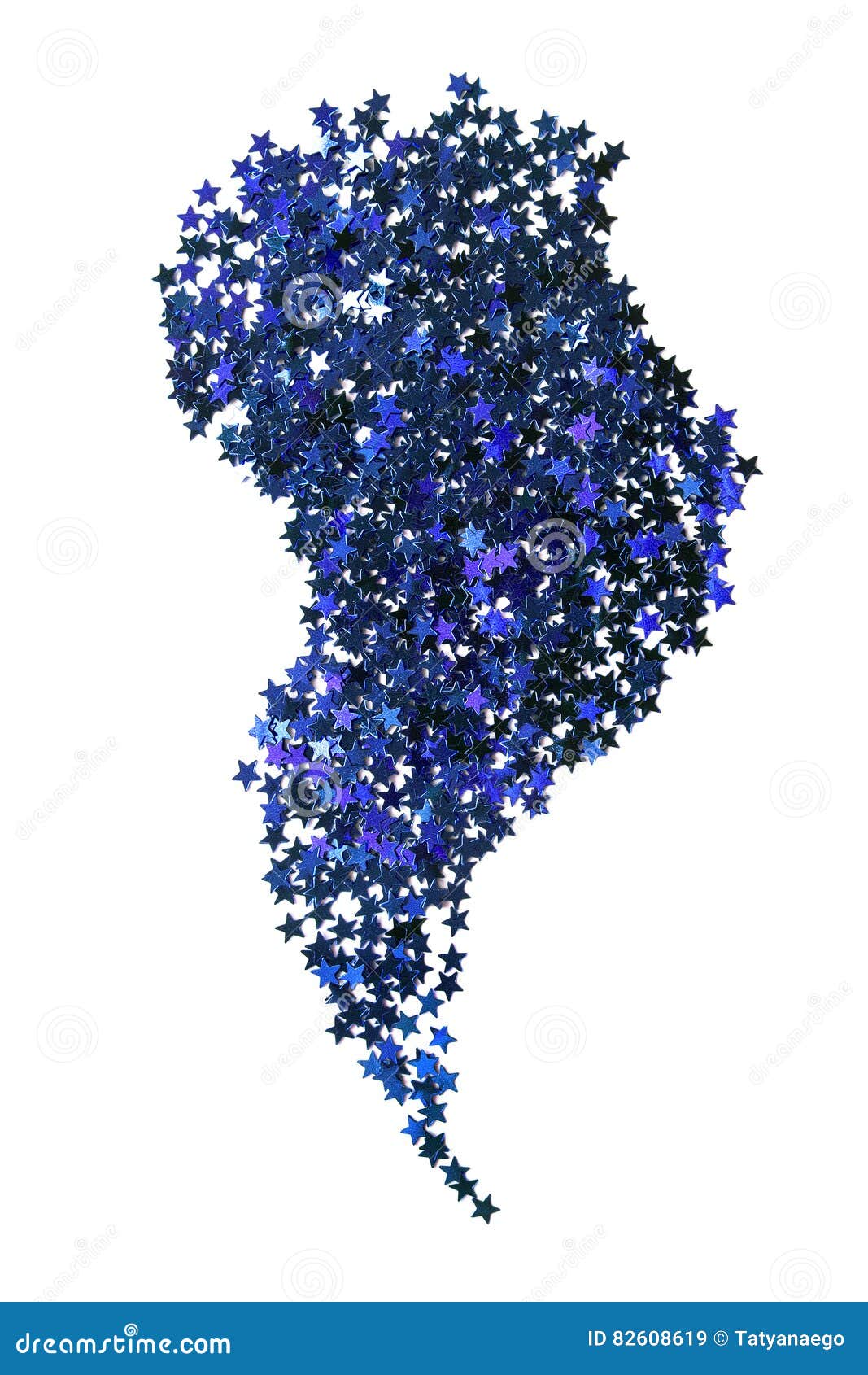 Blue glitter isolated stock image. Image of decorations - 82608619
