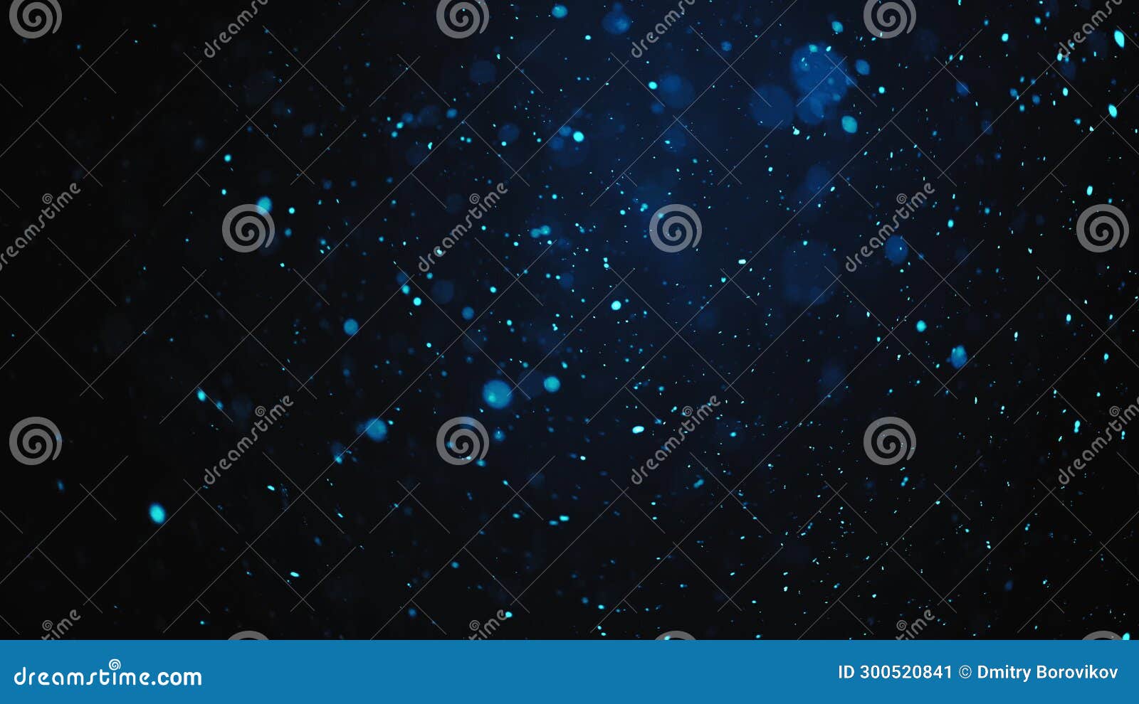 Blue Glitter Particles Falling in Light Rays Stock Video - Video of ...