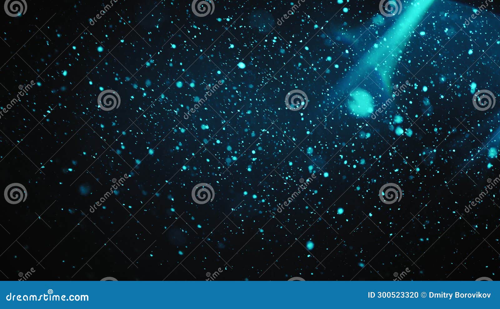 Blue Glitter Particles Falling in Light Rays Stock Footage - Video of ...
