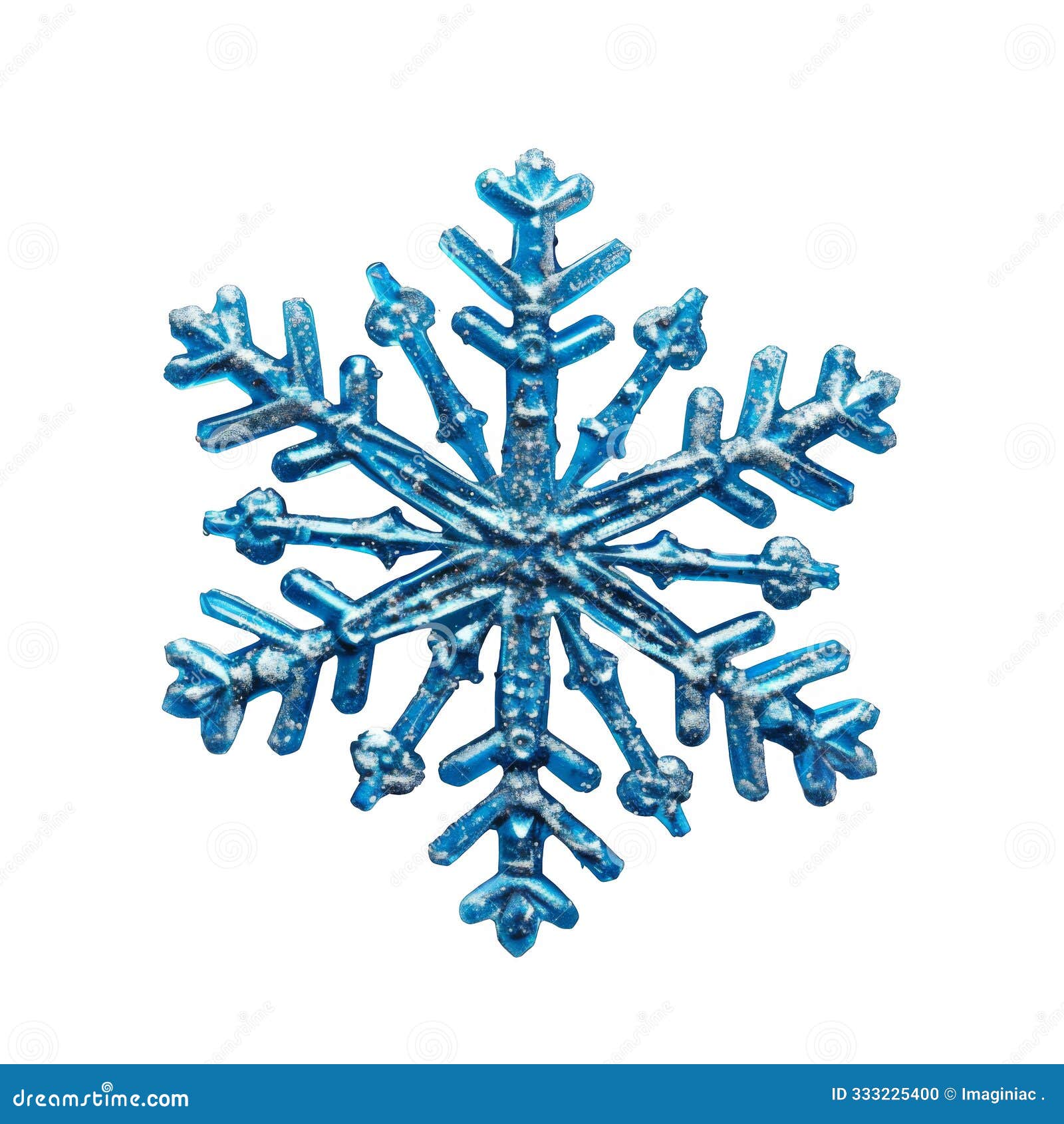 Blue Glitter Snowflake with Six Points Stock Illustration ...