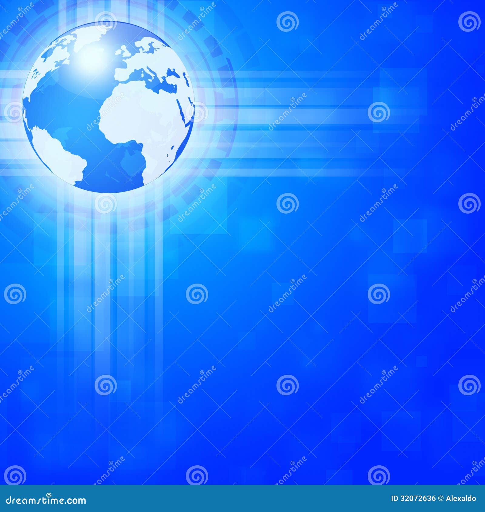 Blue Global Business Background Stock Illustration - Illustration of ...