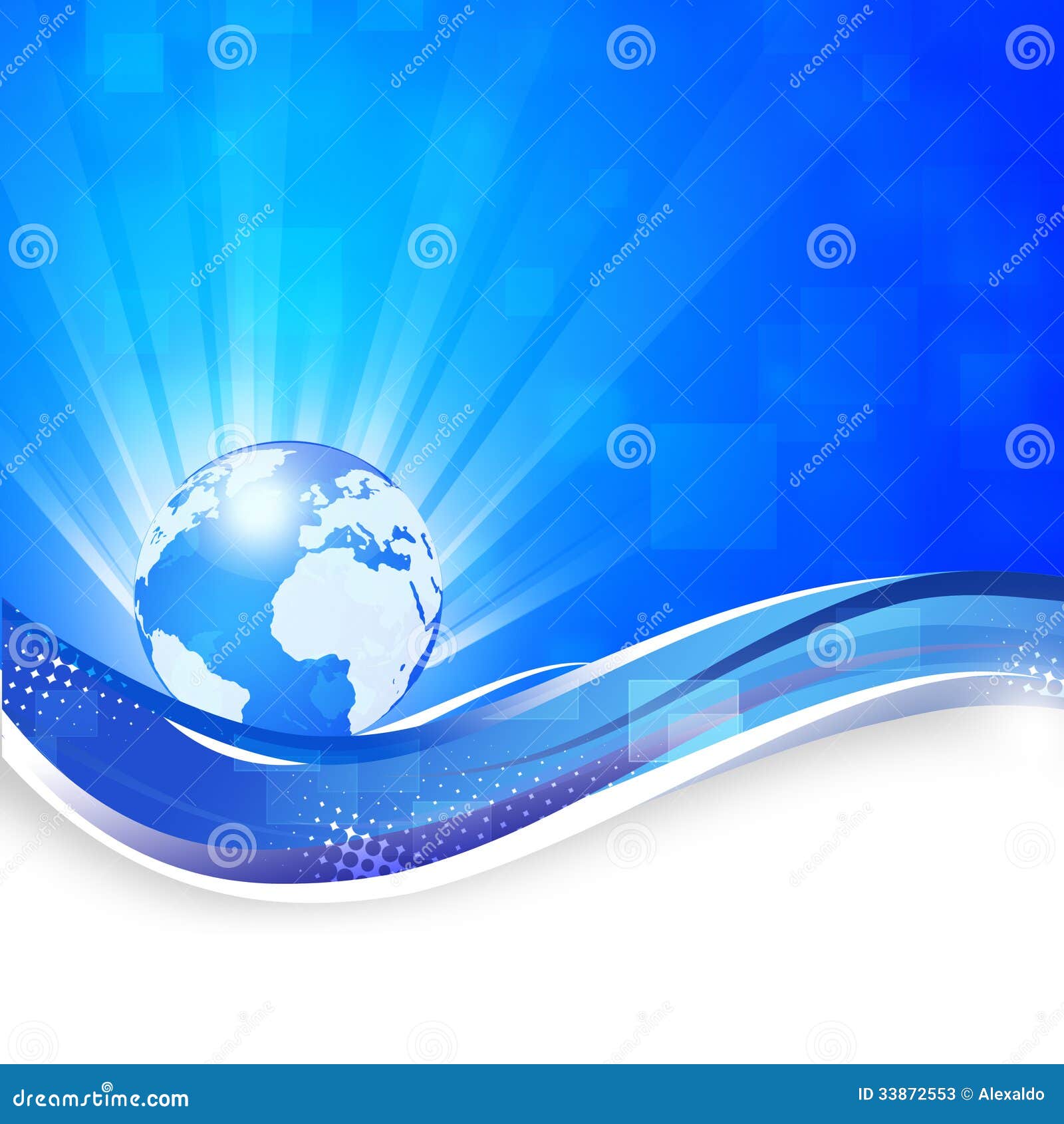 Blue Global Business Background Stock Illustration - Illustration of ...