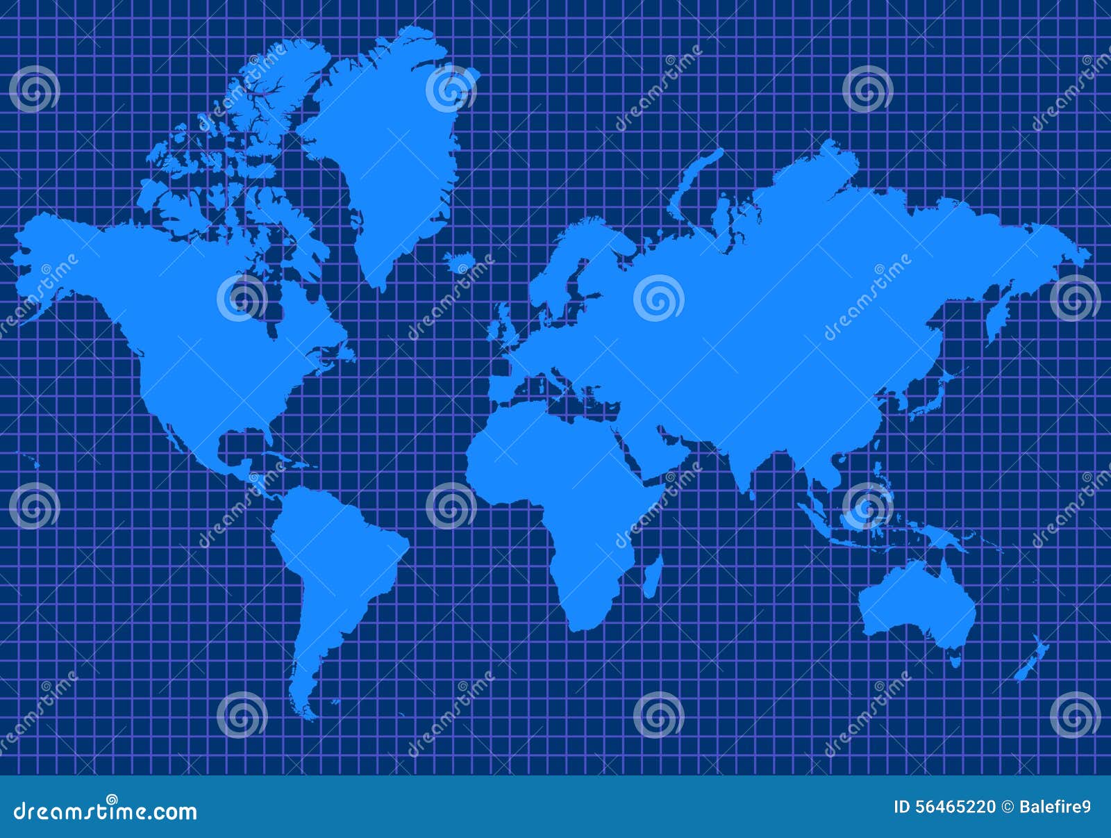 Blue global map stock illustration. Illustration of global - 56465220