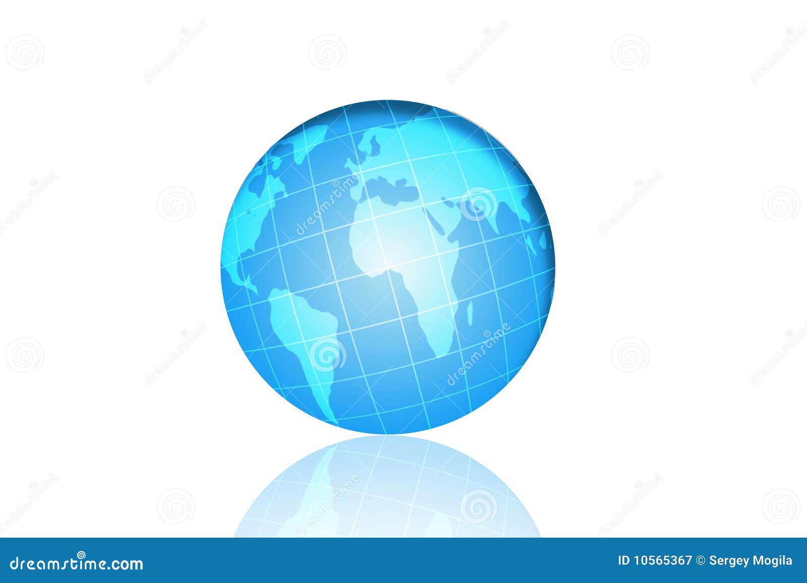 Blue globe stock illustration. Illustration of blue, round - 10565367