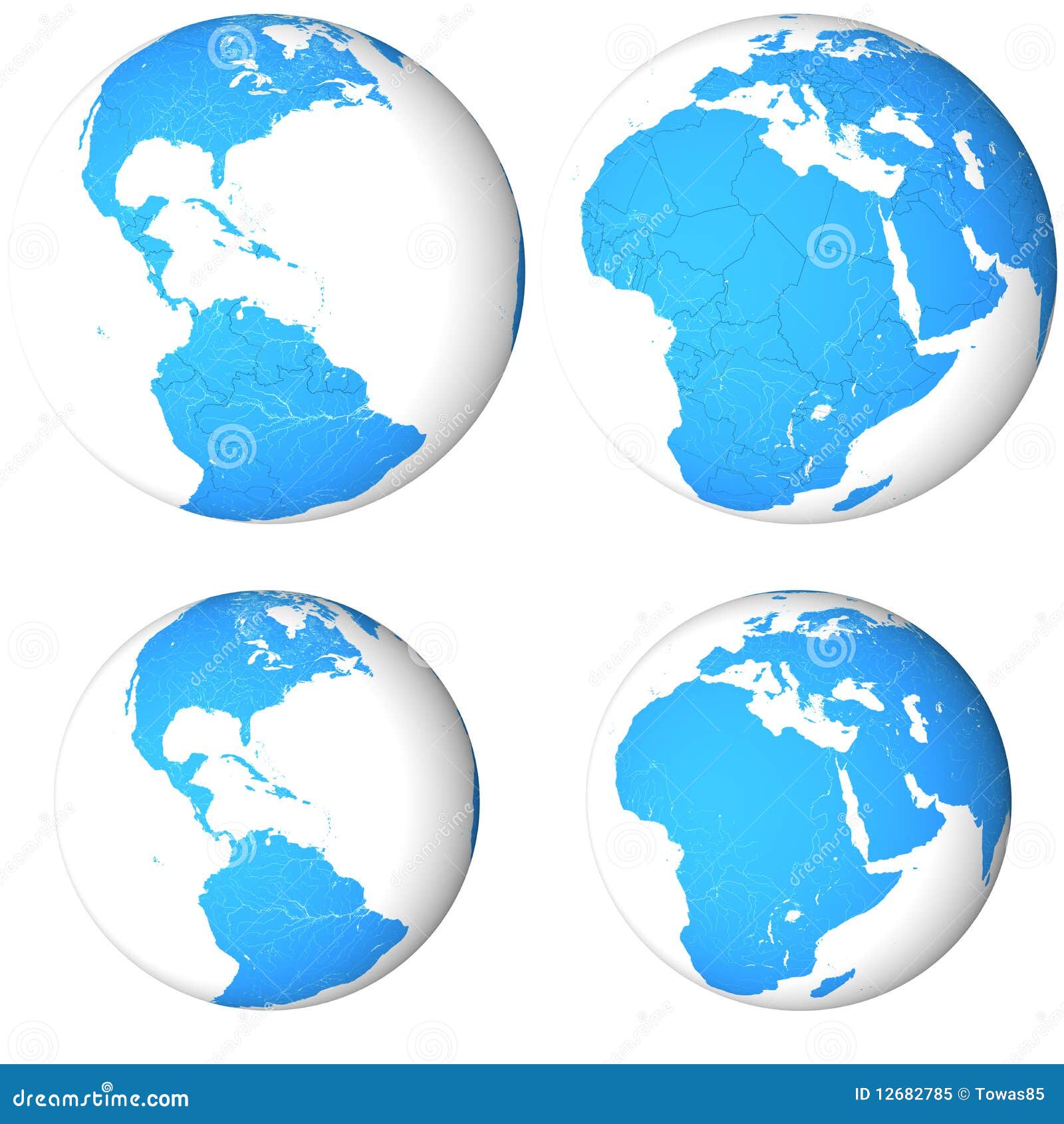 Blue globe stock illustration. Illustration of border - 12682785