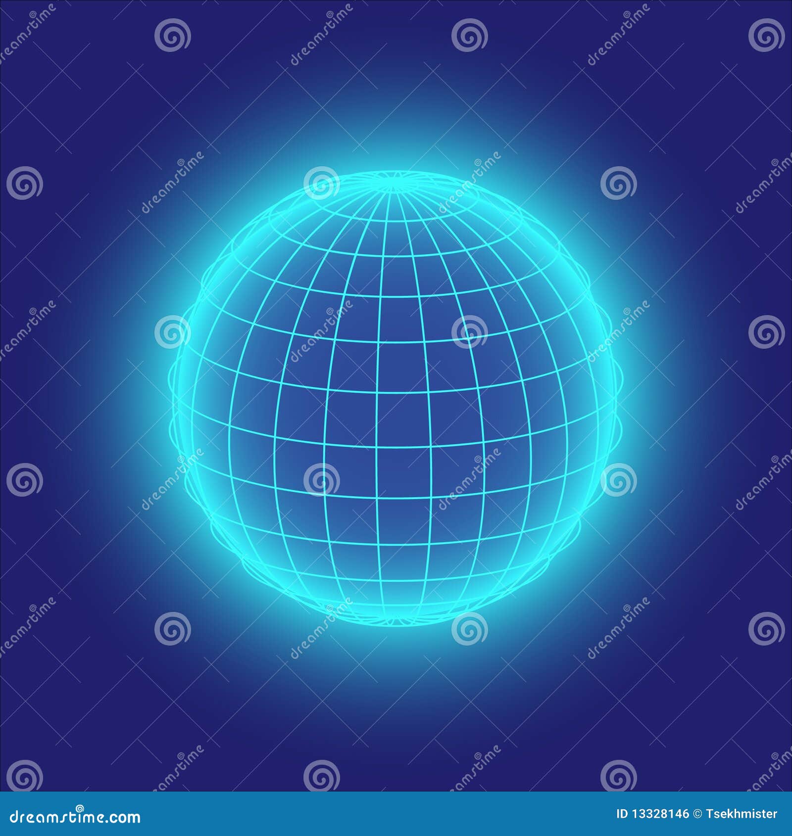 Blue globe stock vector. Illustration of topography, sphere - 13328146