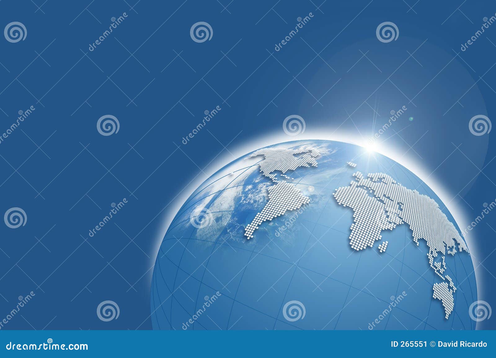 Blue Globe stock illustration. Illustration of binary, earth - 265551