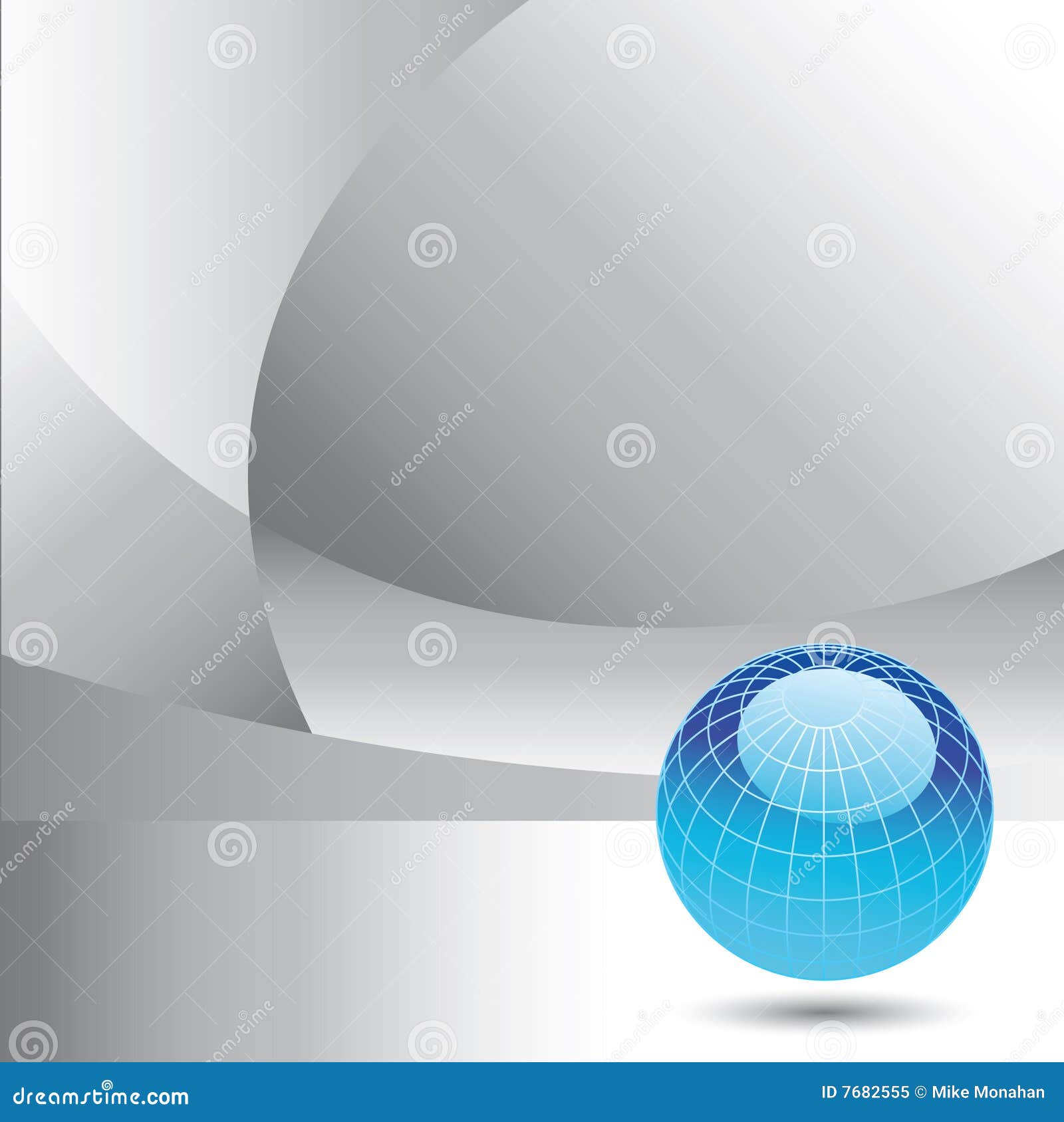 Blue Globe Background stock vector. Illustration of design - 7682555